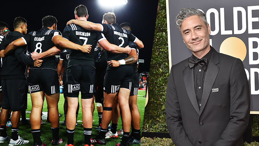 The trailer for the 'All Blacks' TV series narrated by Taika Waititi is ...
